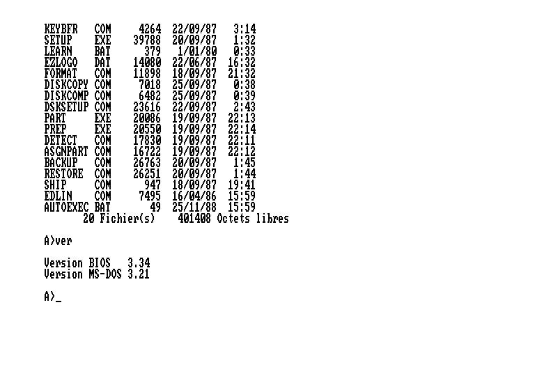 MS-Dos v3.2 (19xx)(Microsoft) - ROMs Atari ST - Atari ST - Applications ...